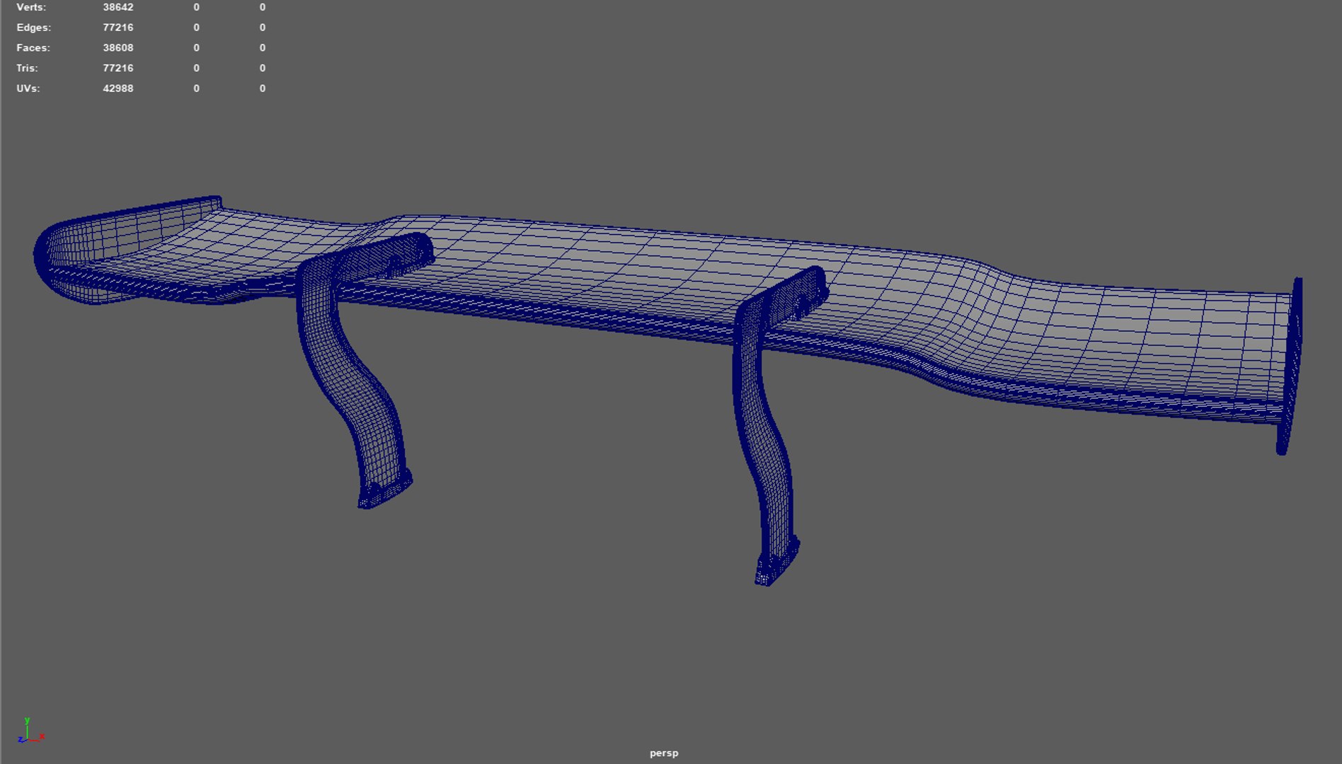 3D Car Spoiler 013 - TurboSquid 2058361