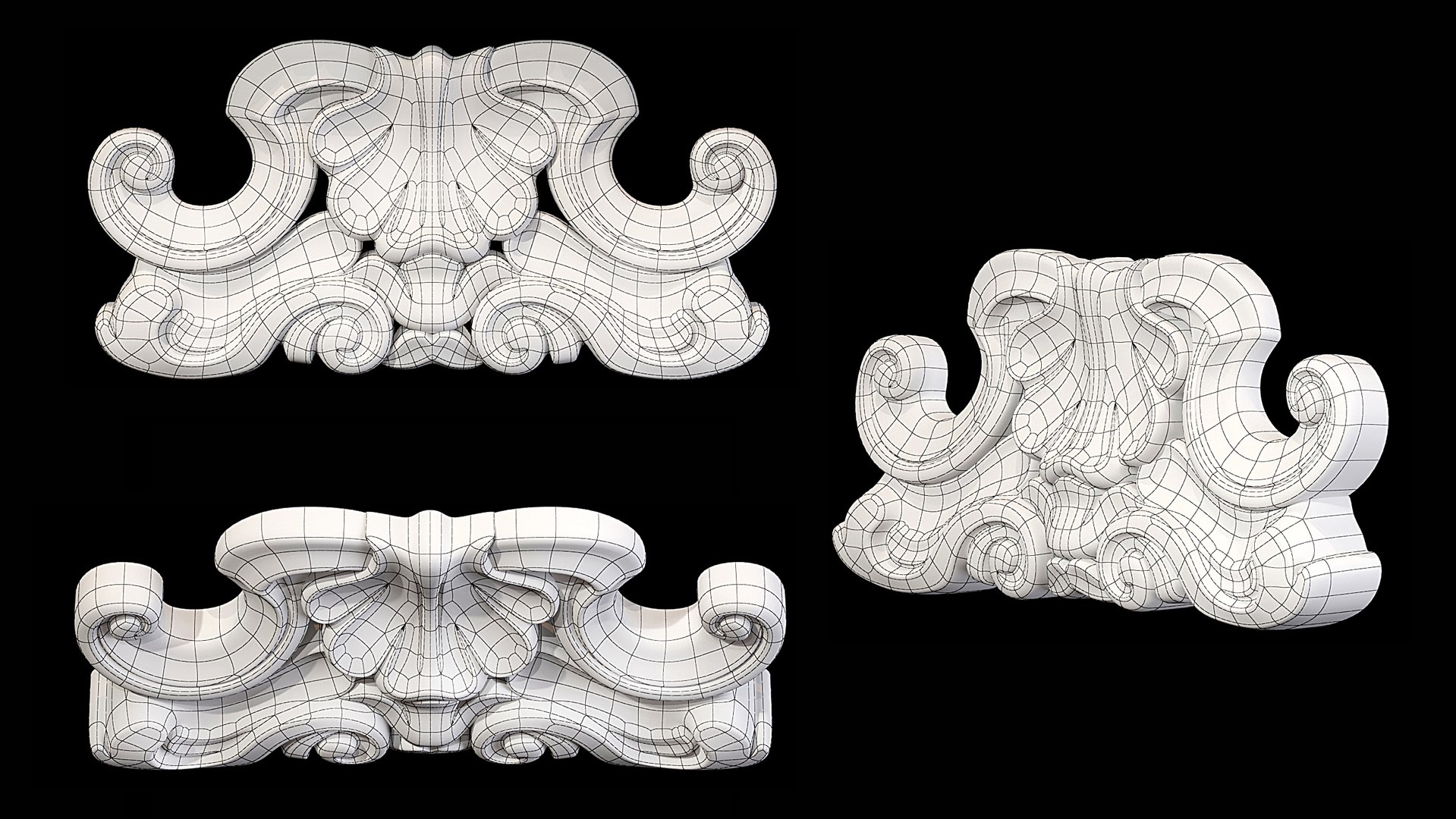 3D Classic Carved 105 Model - TurboSquid 1781369