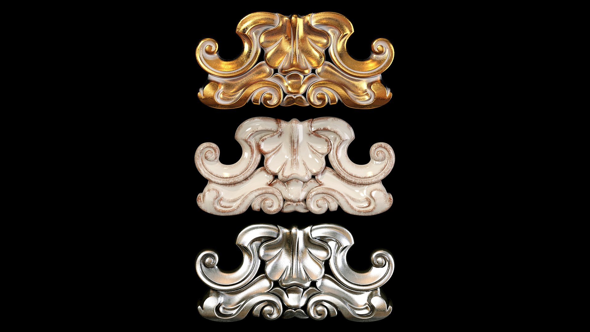 3D Classic Carved 105 Model - TurboSquid 1781369