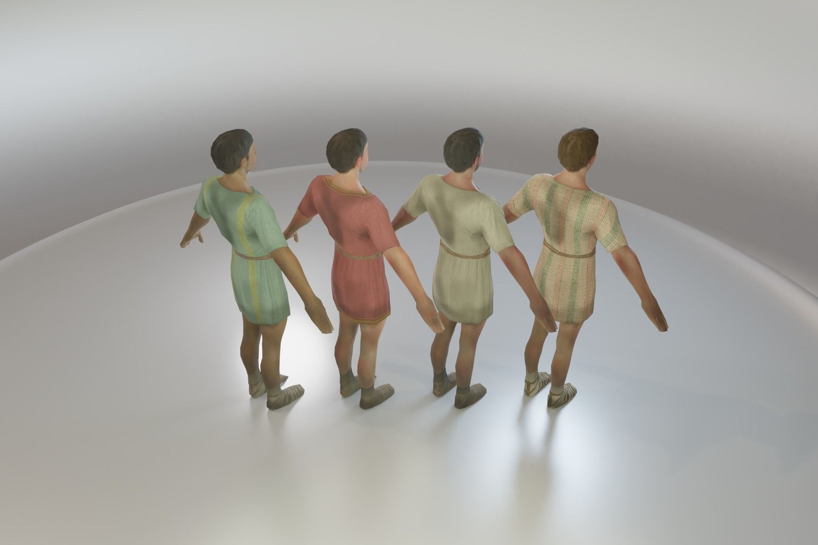 3D Rigged Roman Peasant Men - TurboSquid 1812208