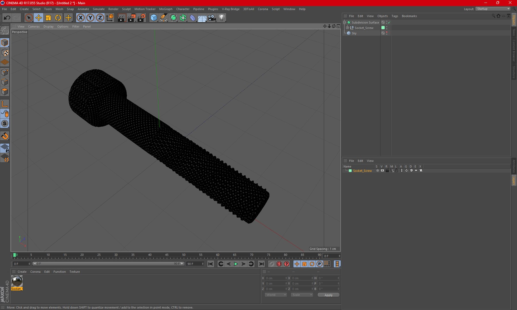3D Socket Screw For 3D Print - TurboSquid 2256877