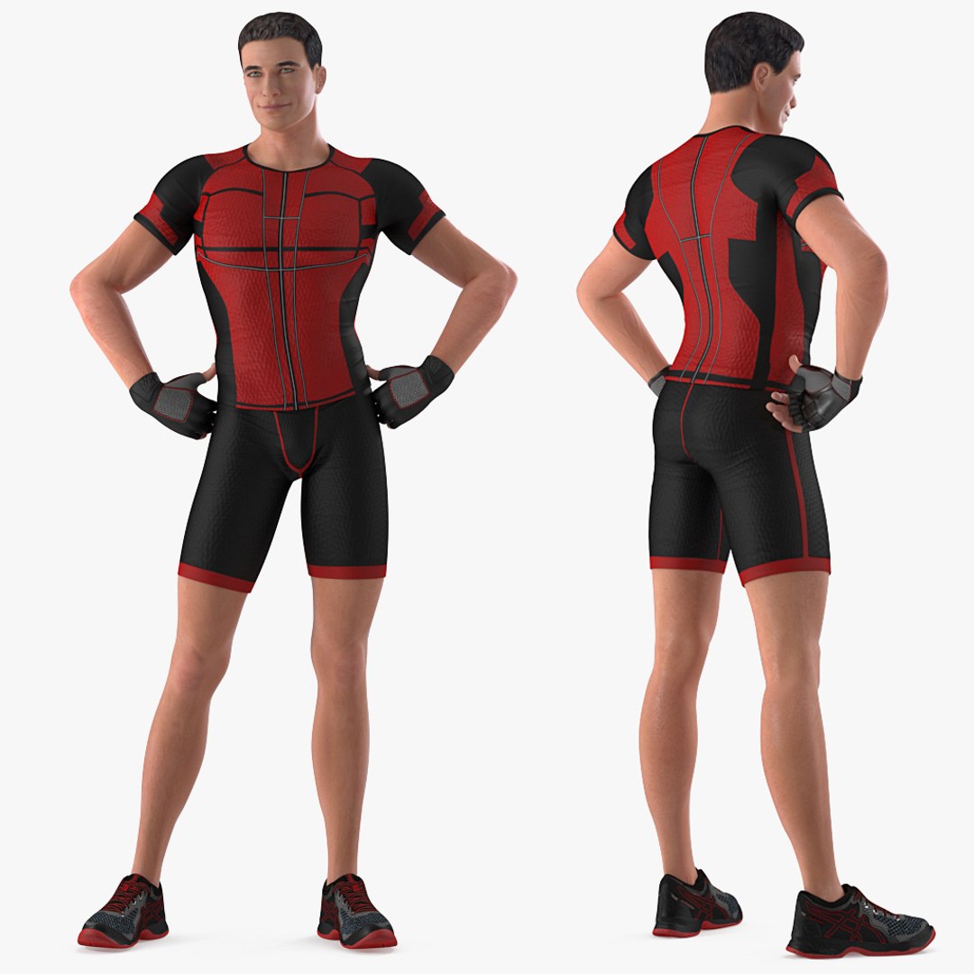Fitness trainer rigged exercises 3D model - TurboSquid 1526315