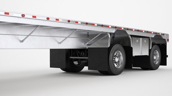 modelo 3d Kenworth T800 2024 Remolque plano 02 - TurboSquid 2209947