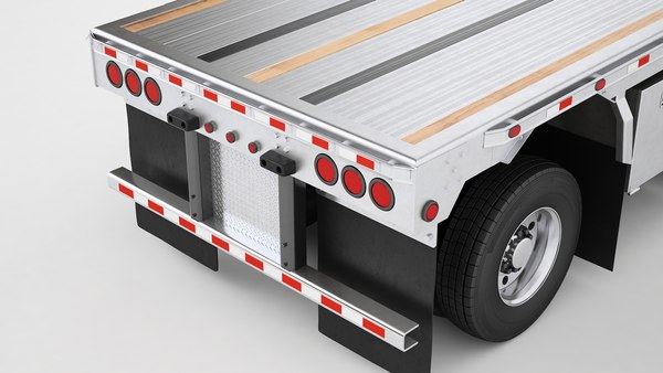 modelo 3d Kenworth T800 2024 Remolque plano 02 - TurboSquid 2209947