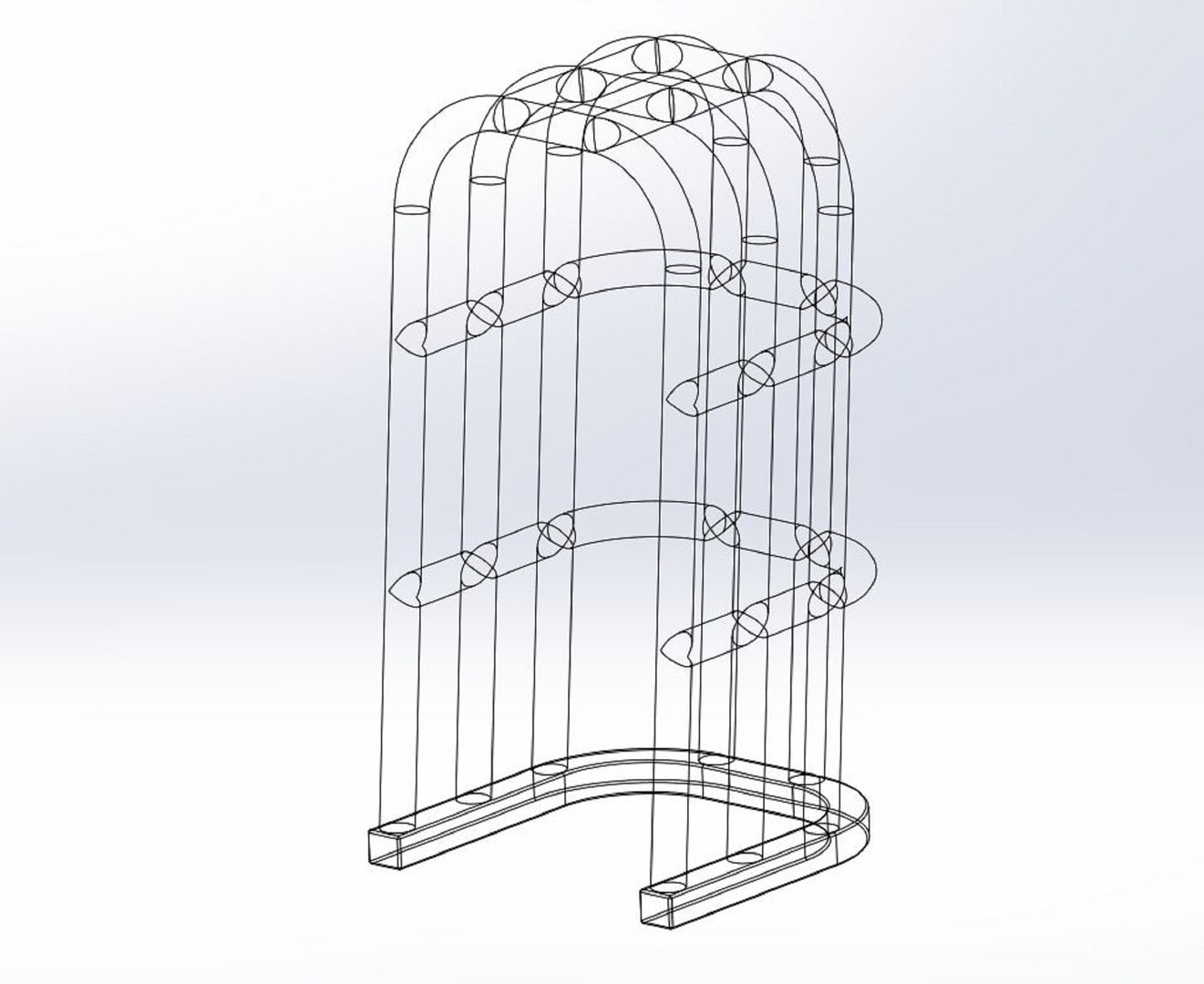 3D Model Roll Cage Of Pulling Tractor Version 1 Scale 1 To 25 ...