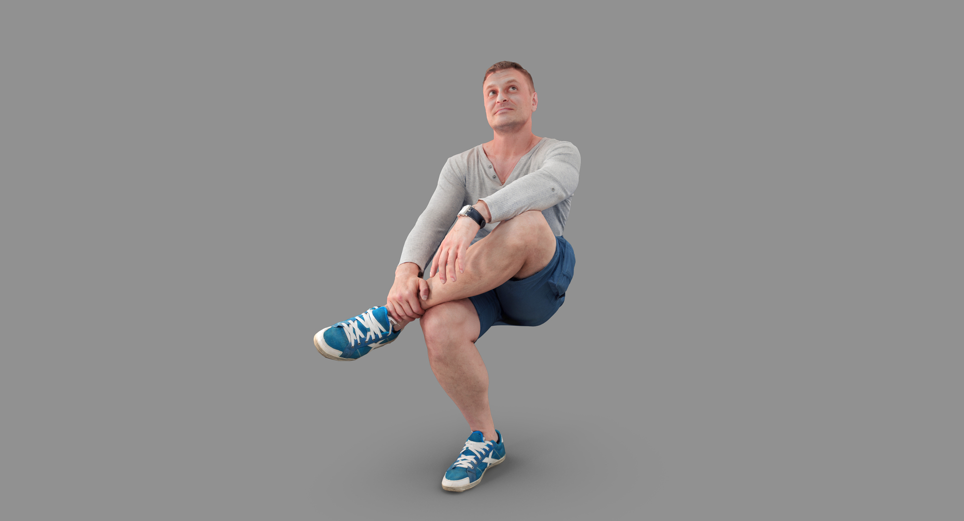 3d Max Man Sitting Casual