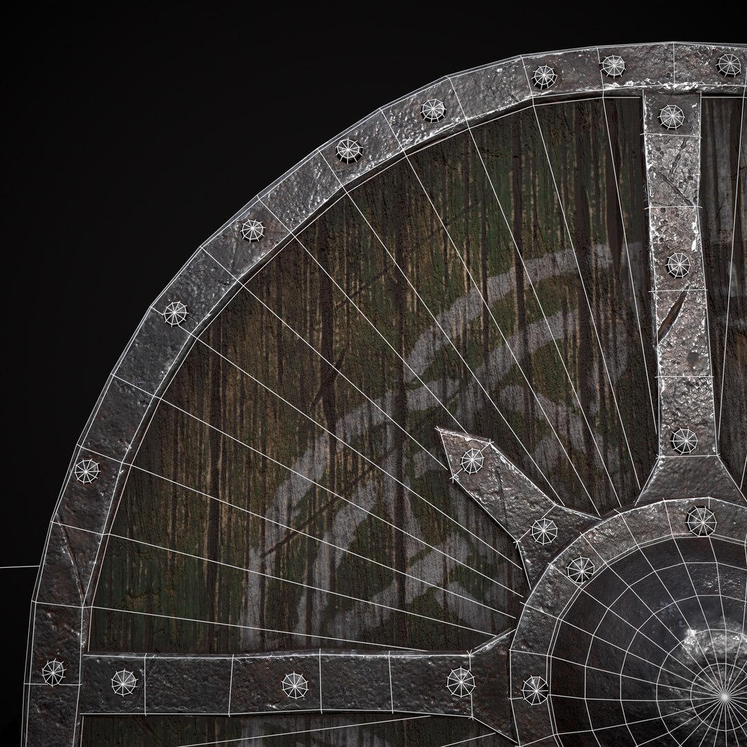 3D Model Viking War Shield GW - TurboSquid 2320795