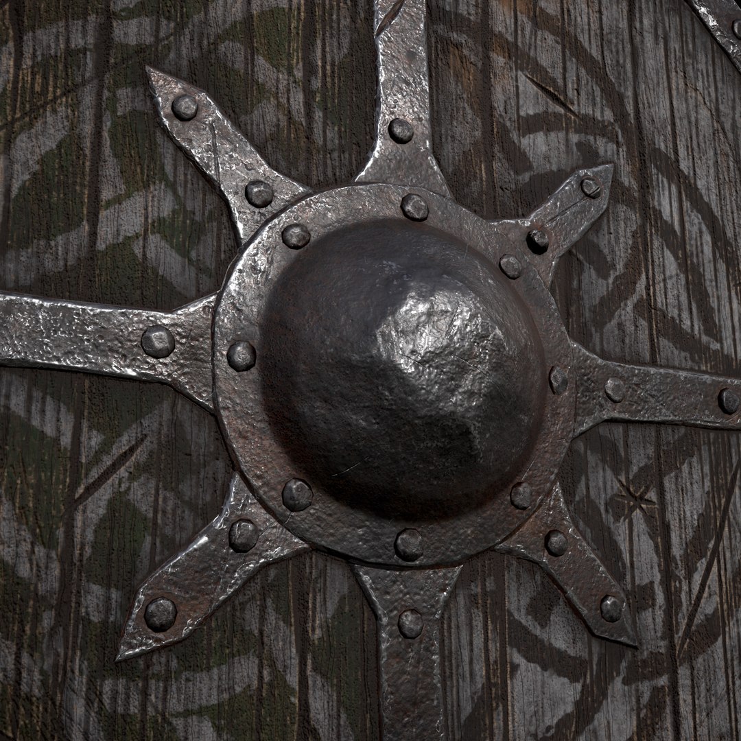 3D Model Viking War Shield GW - TurboSquid 2320795