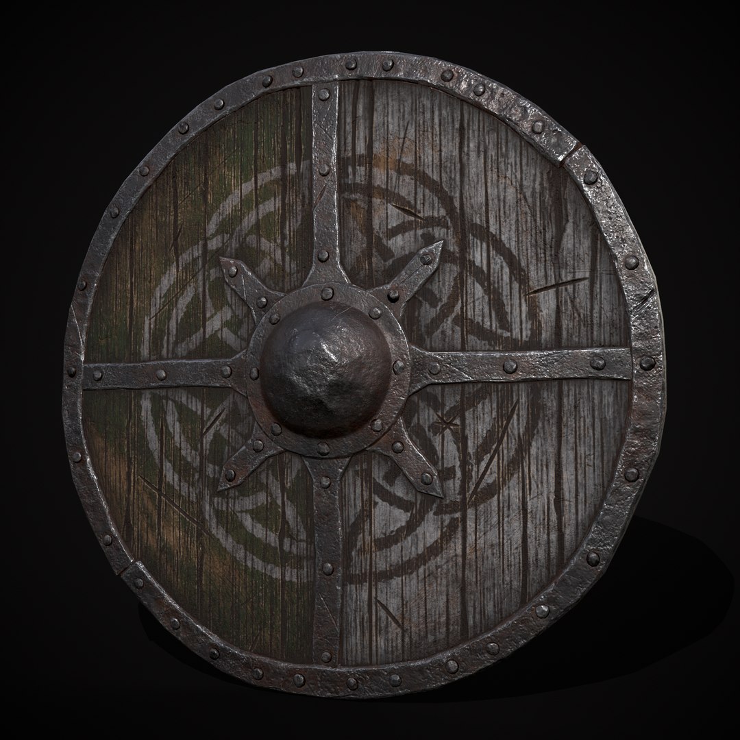 3D Model Viking War Shield GW - TurboSquid 2320795