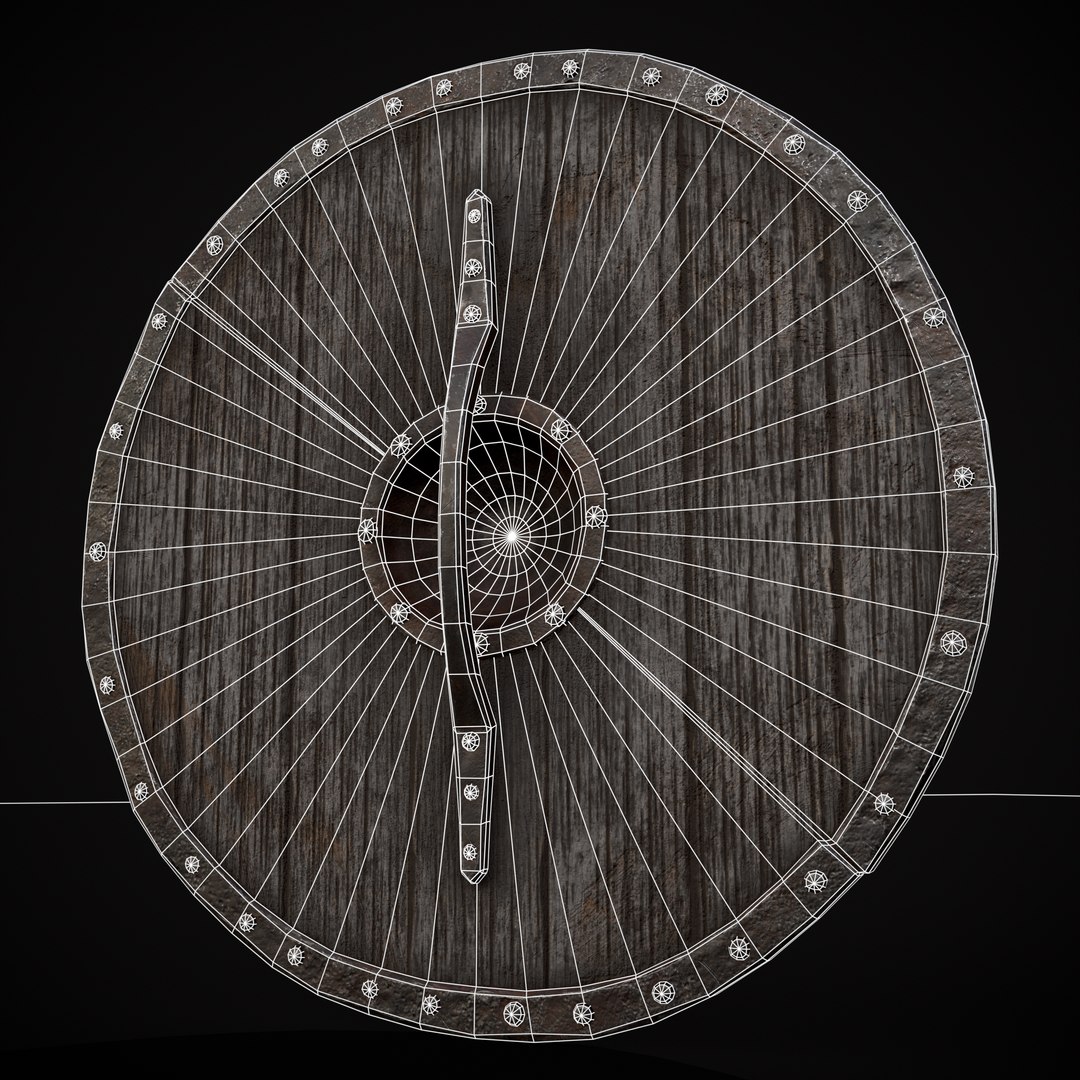 3D Model Viking War Shield GW - TurboSquid 2320795