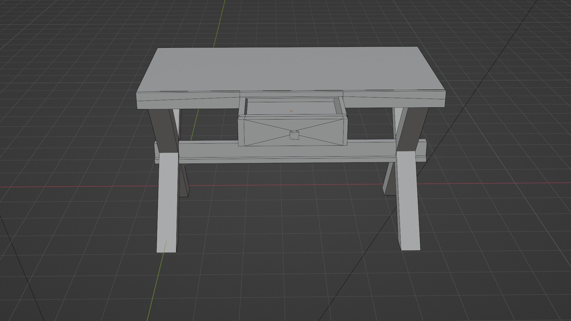 3D Butchers Dark Legacy Wooden Slaughter Table Stained From Pig And ...