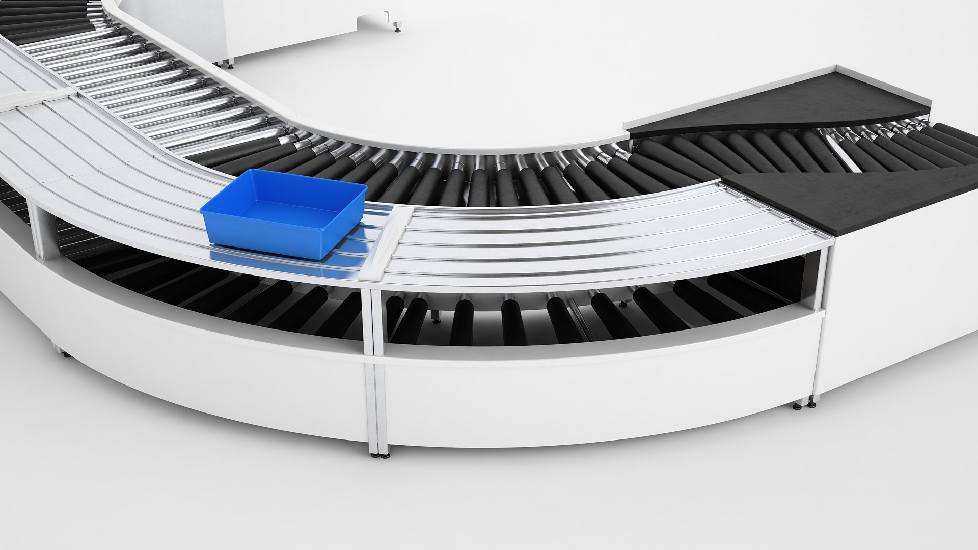 Security System Airport Conveyor Belt 01 3D - TurboSquid 1775862