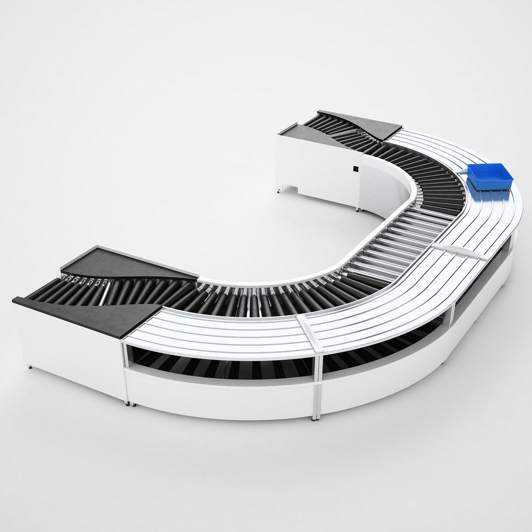 Security System Airport Conveyor Belt 01 3D - TurboSquid 1775862