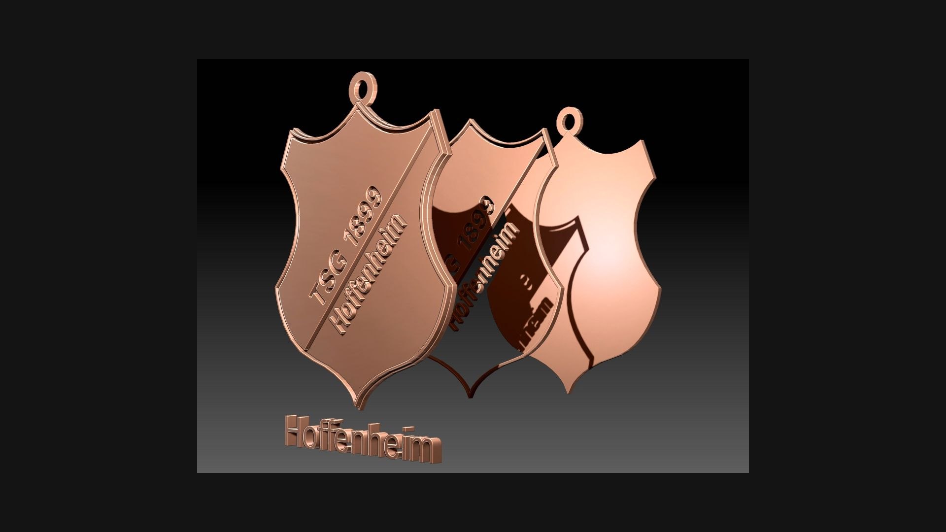 Hoffenheim 1899 Logo Team Printable And Renderable Keychan Model ...