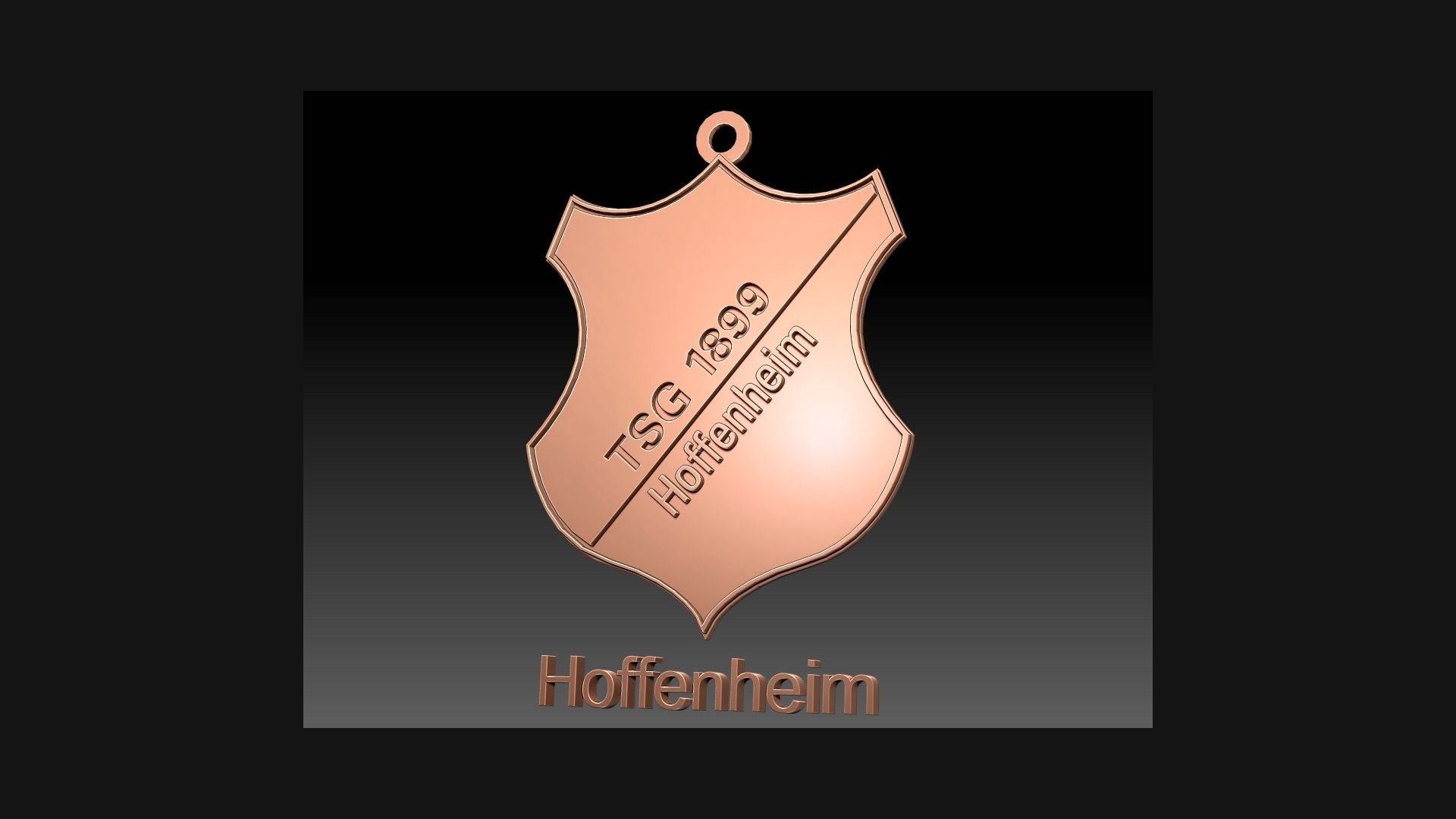 Hoffenheim 1899 Logo Team Printable And Renderable Keychan Model ...