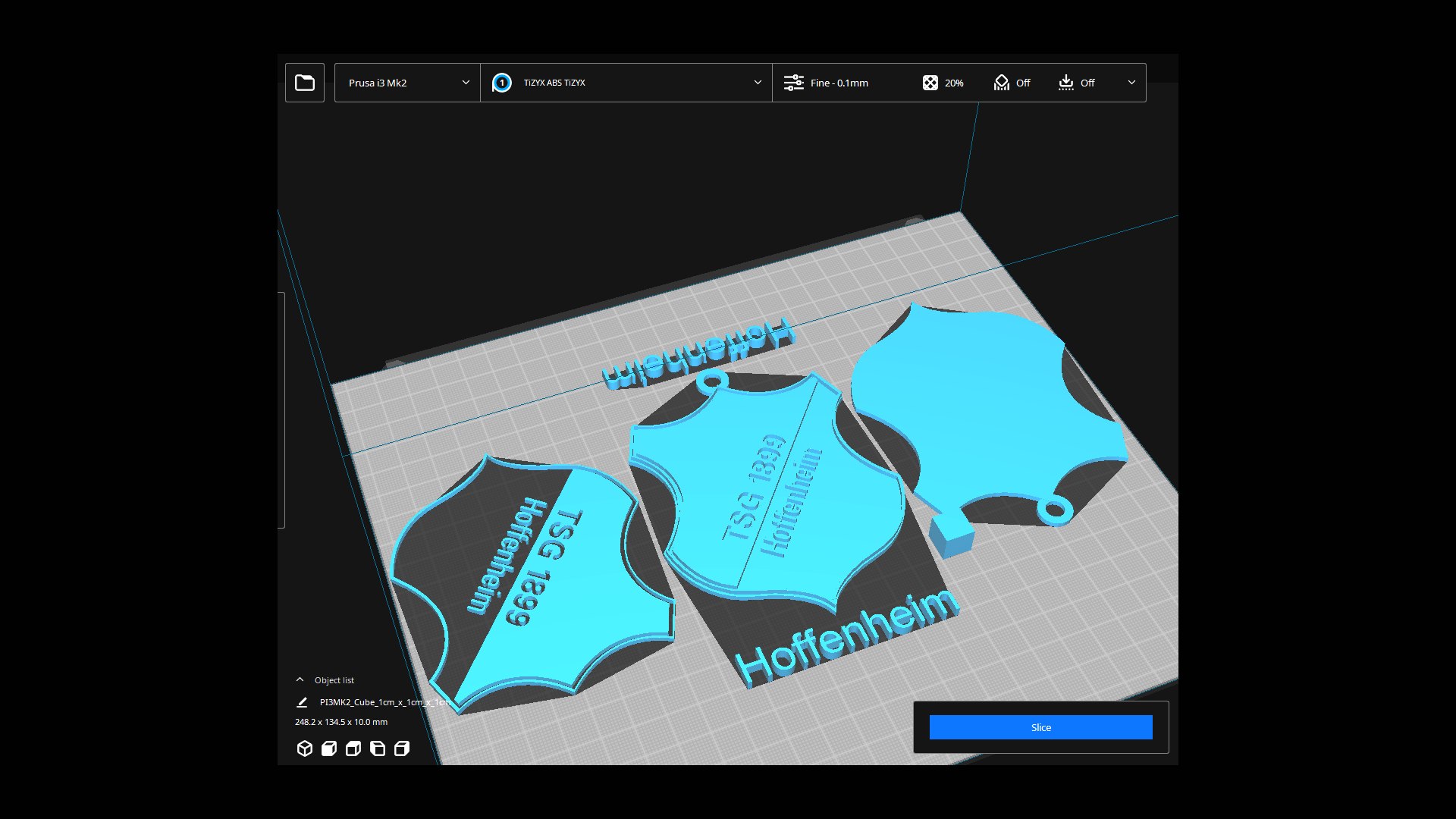 Hoffenheim 1899 Logo Team Printable And Renderable Keychan Model ...