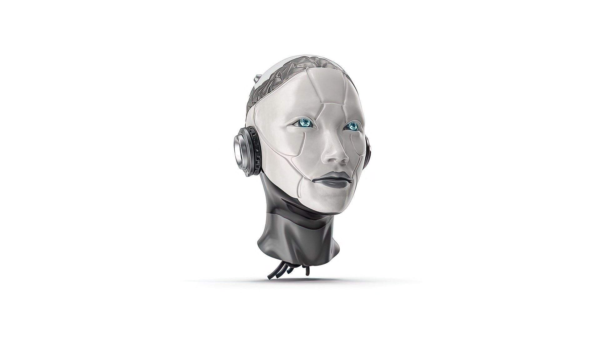 Female Android Head 3D Model - TurboSquid 2296666