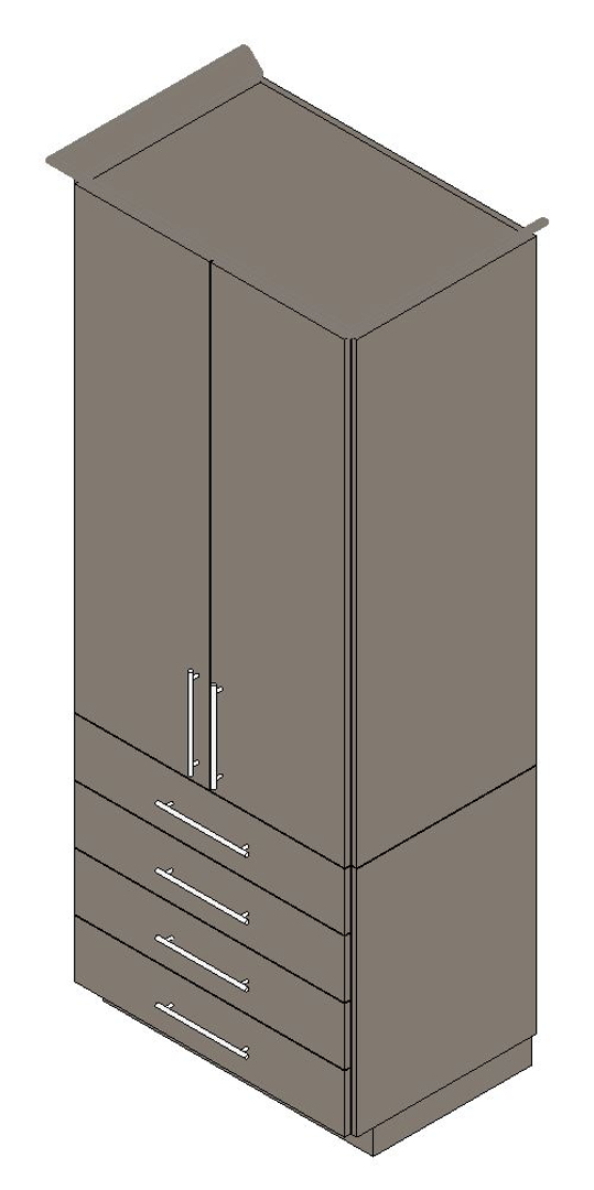 3d revit cabinets cabinetry modern model
