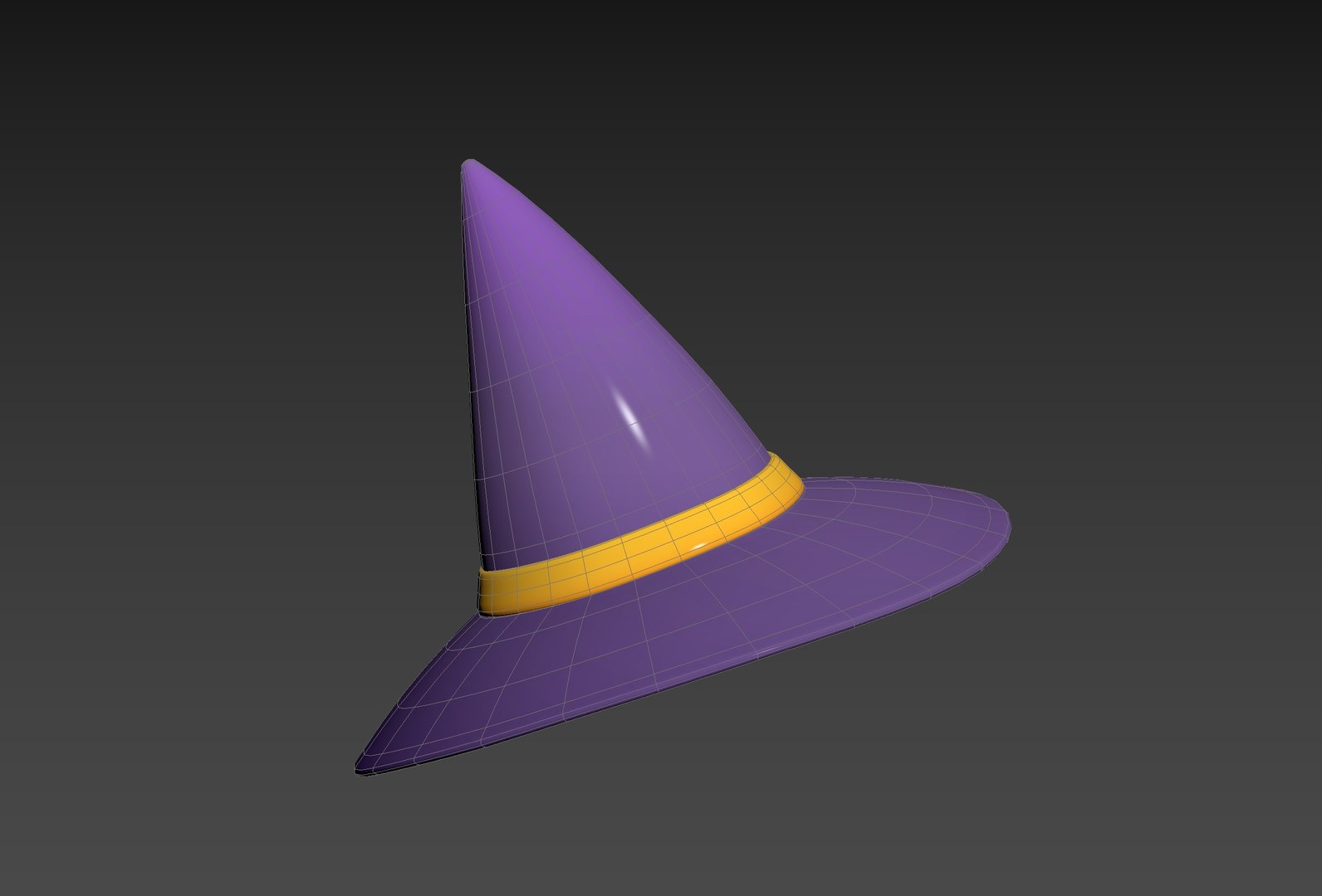 3D Hat037 Witch Hat Model - TurboSquid 2168420
