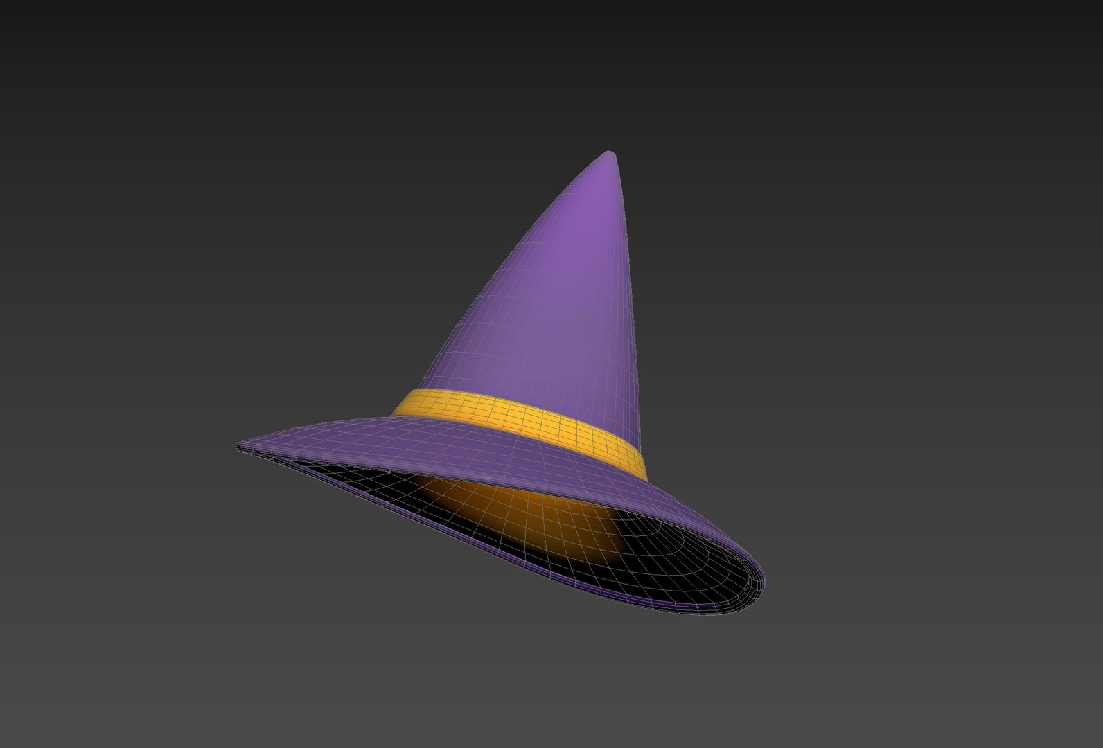 3D Hat037 Witch Hat Model - TurboSquid 2168420