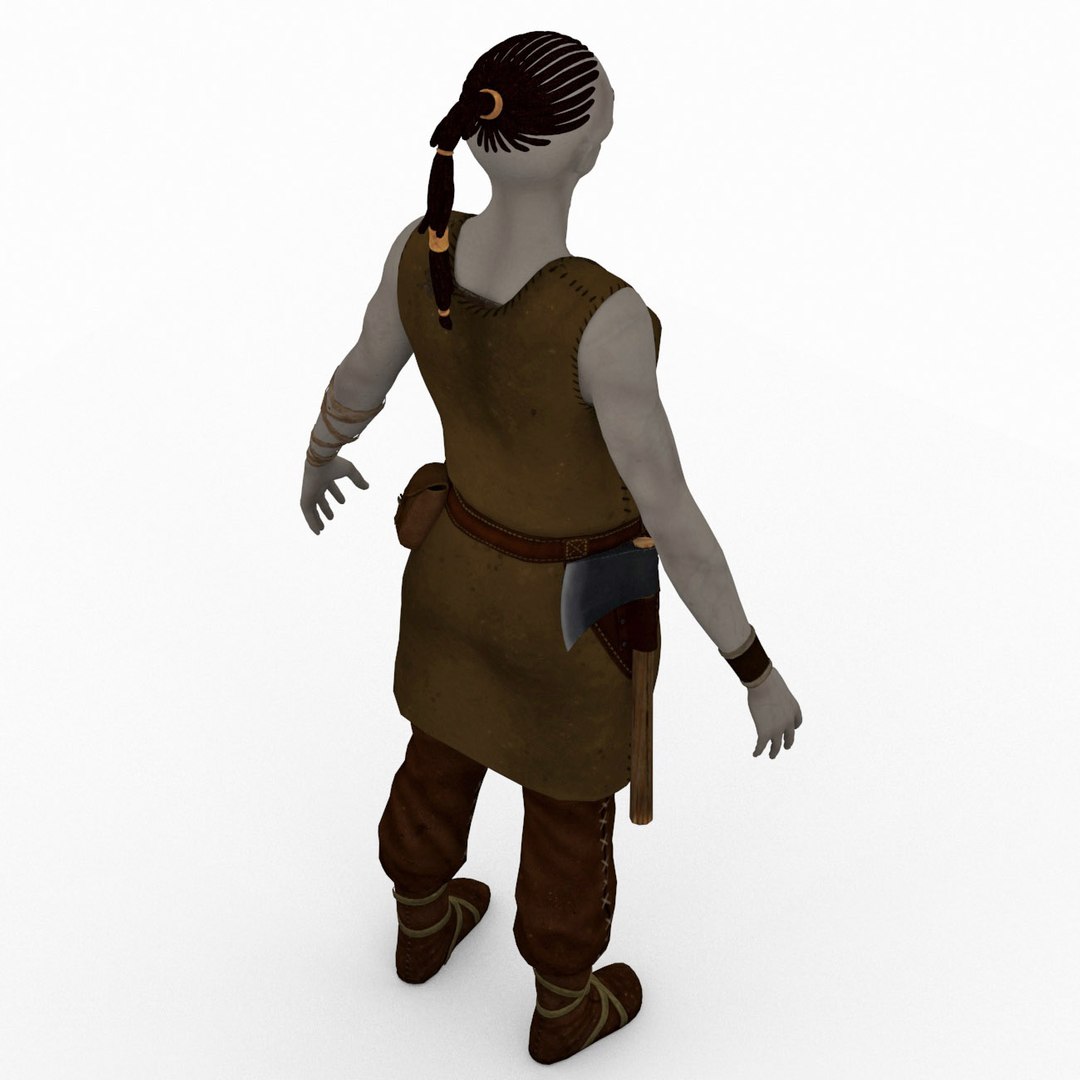 Free Fictional Clothes Character 3d Model