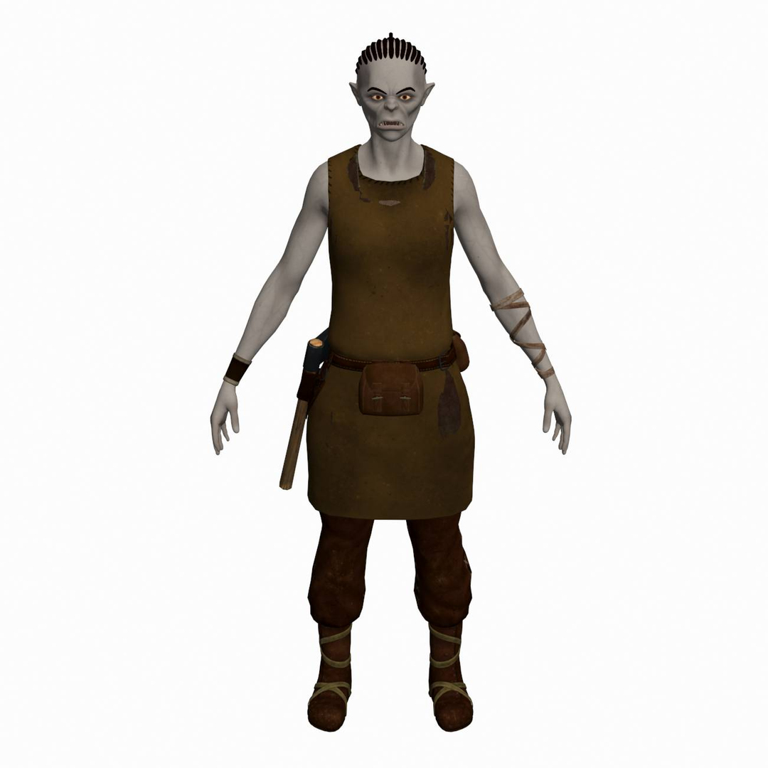 Free Fictional Clothes Character 3d Model