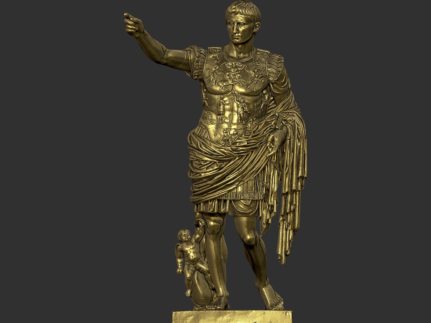 3D Augustus De Prima Porta Statue Model - TurboSquid 2238994