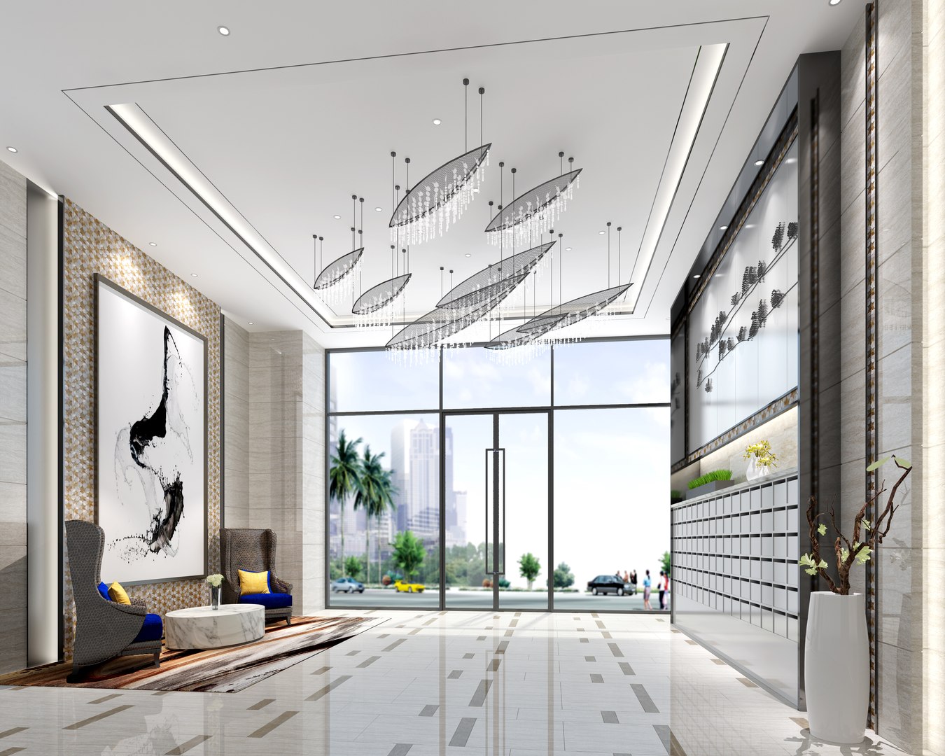 3D Lobby Interiors - TurboSquid 1618585