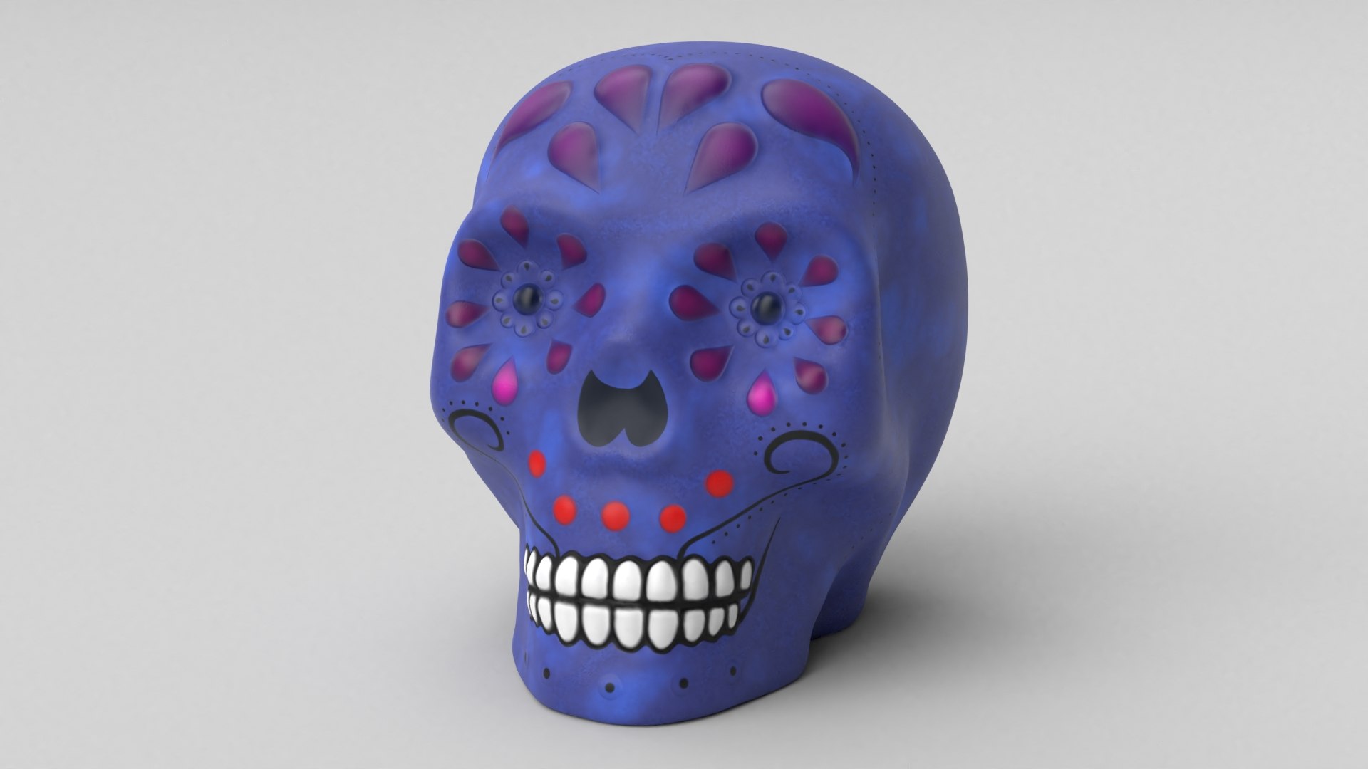 Skull Decoration Halloween 3D Model - TurboSquid 1630526