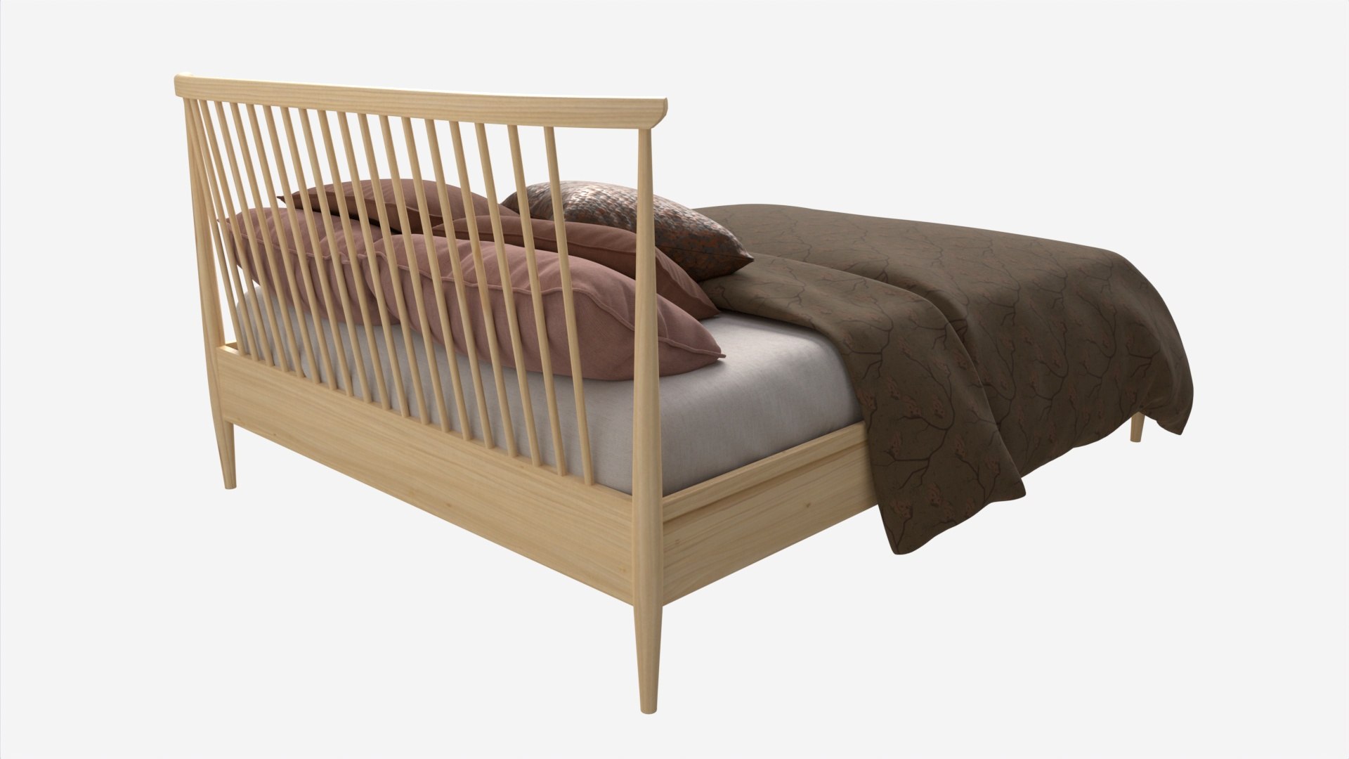 Bed Kingsize Ercol Salina 3D Model - TurboSquid 2010952