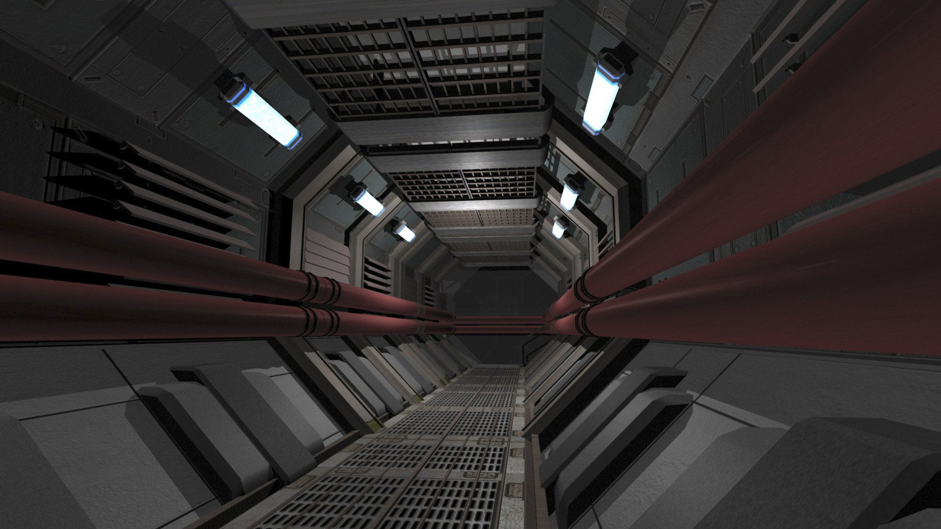 3D Sci-fi Level Building - TurboSquid 1371023