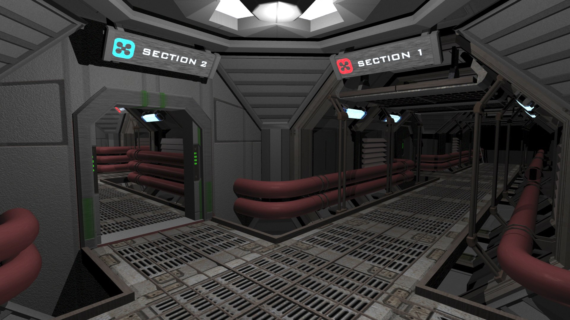 3D Sci-fi Level Building - TurboSquid 1371023