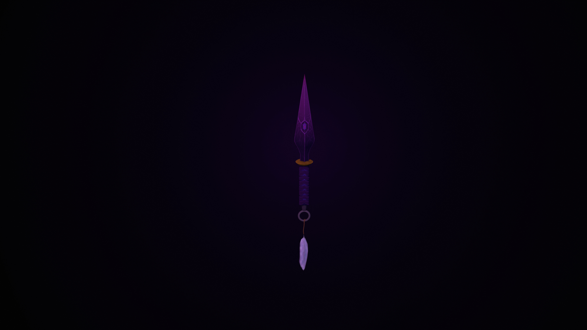 Handpainted stylized shadow dagger 3D - TurboSquid 2102165