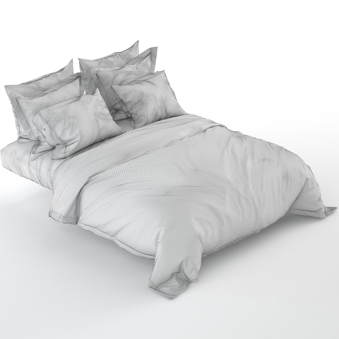 3d Bed Photorealistic Realistic