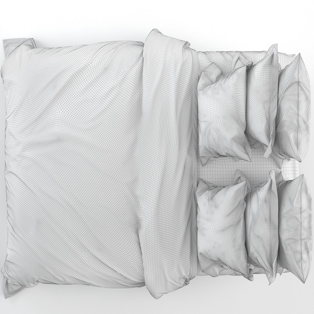 3d Bed Photorealistic Realistic