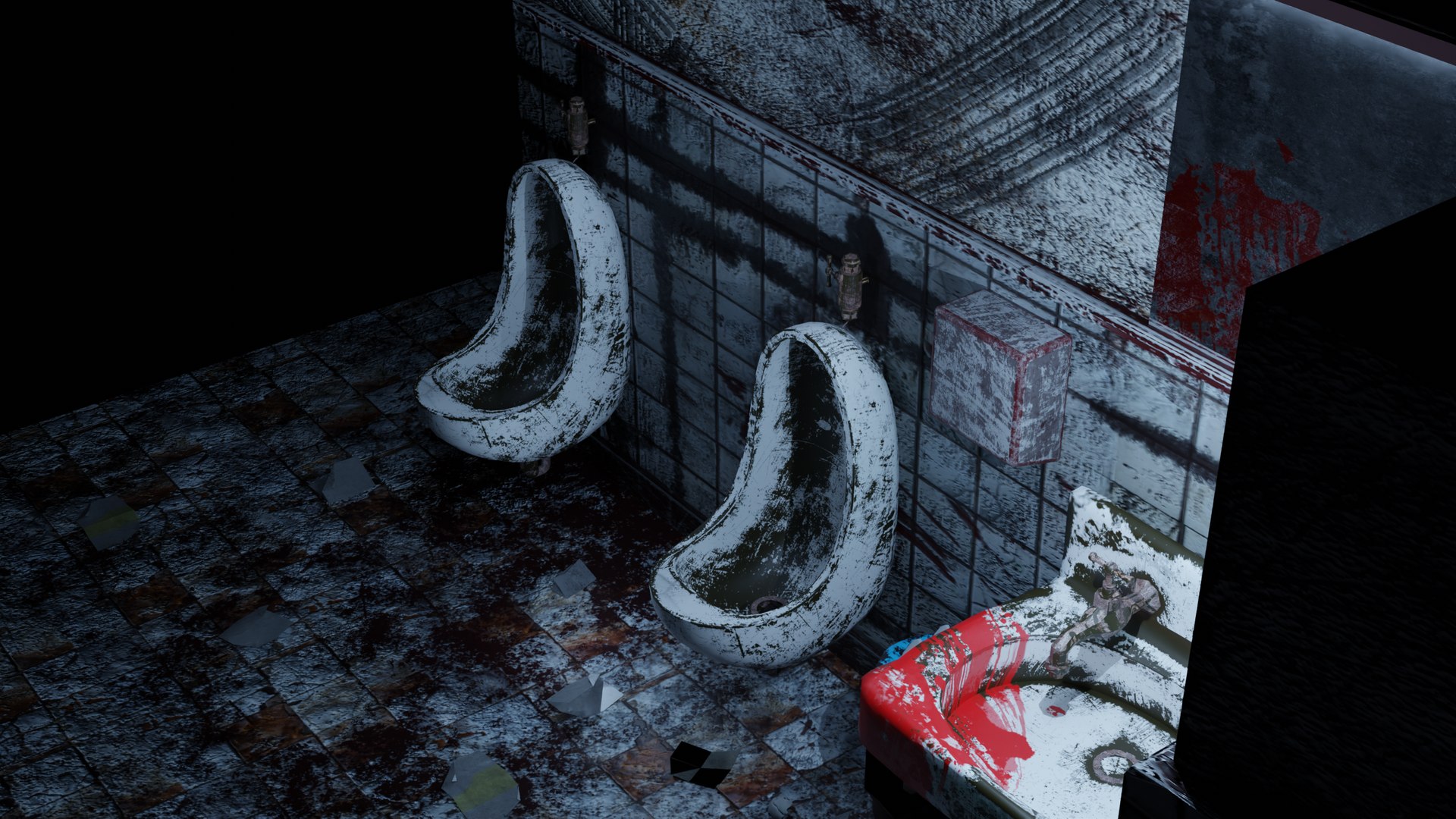 Horror Toilet Environment - TurboSquid 2292930