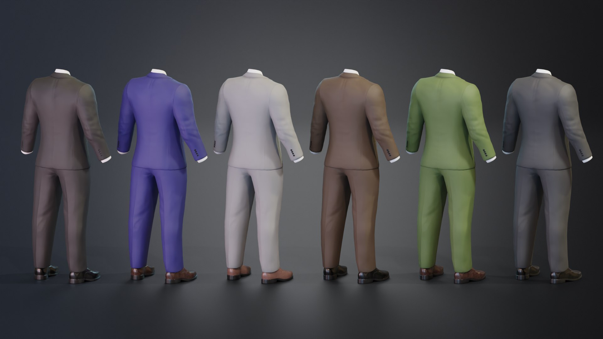 3D Men Formal Suit Animation And Game Ready - TurboSquid 2353342