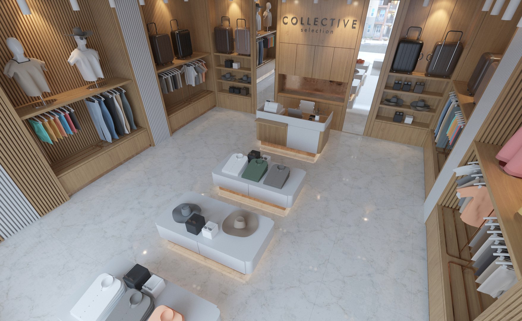 Boutique Clothing Store Interior 3D - TurboSquid 2236182