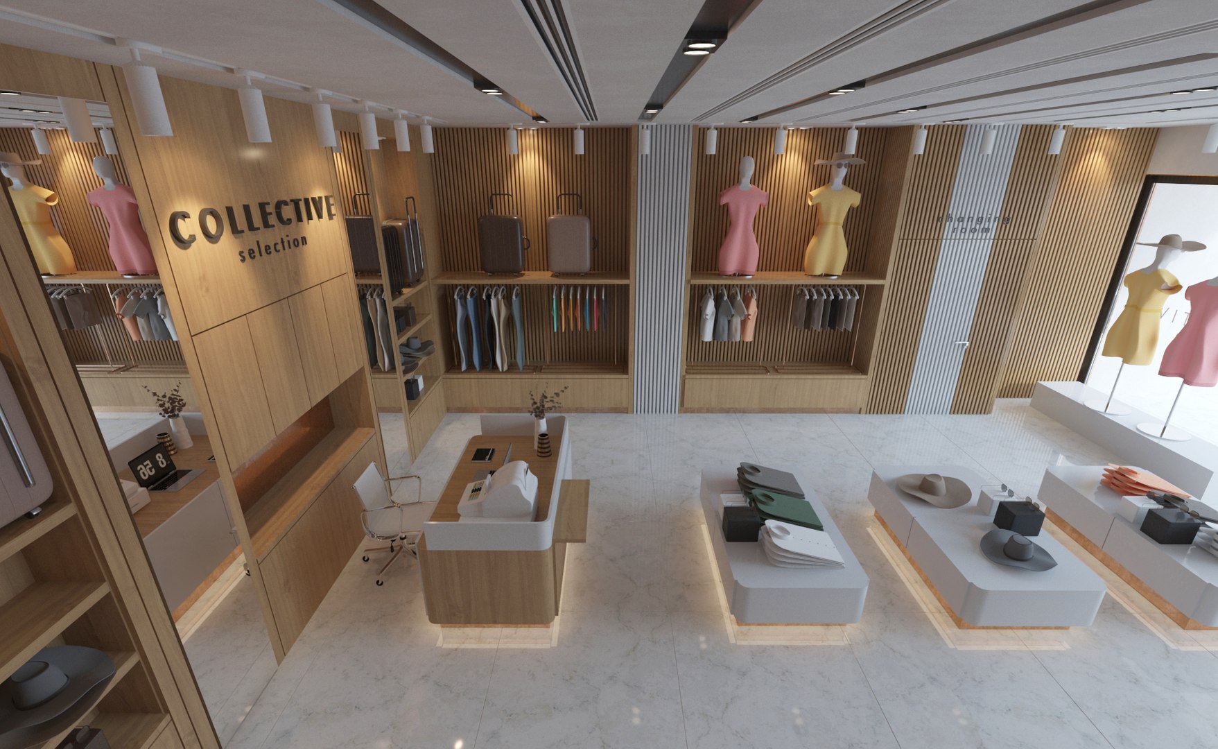 Boutique Clothing Store Interior 3D - TurboSquid 2236182