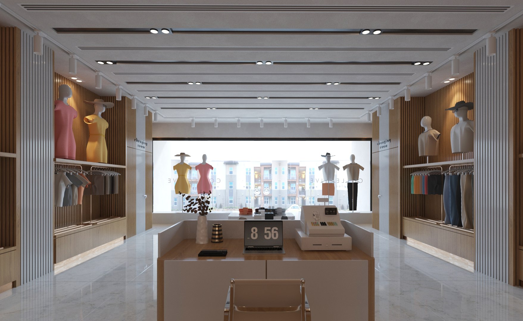Boutique Clothing Store Interior 3D - TurboSquid 2236182