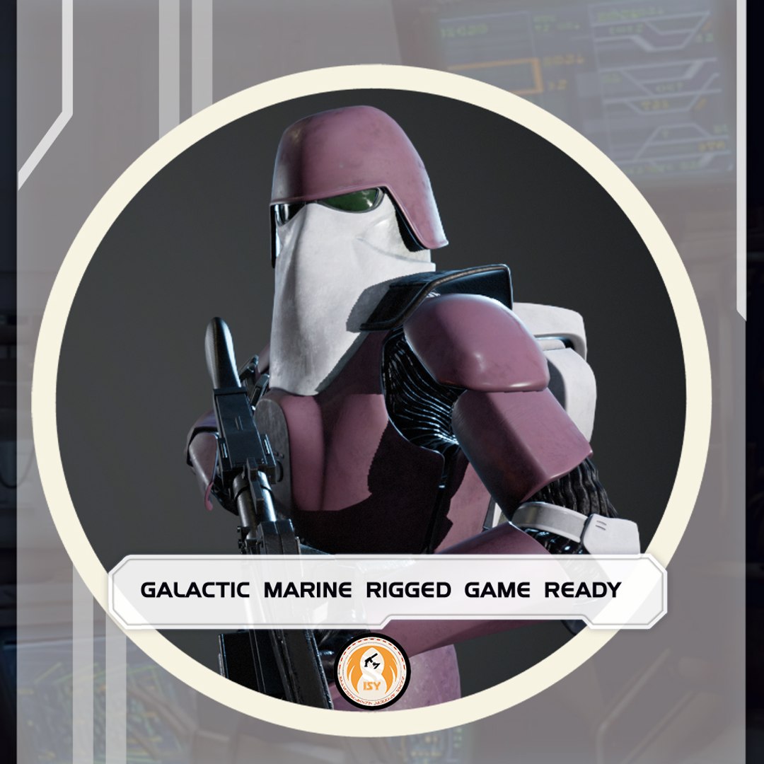 Star Wars Clone Trooper Galactic Marine Rigged 3D - TurboSquid 2420664