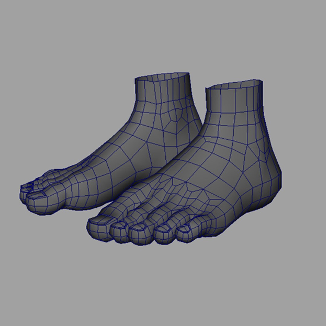 3ds max feet male