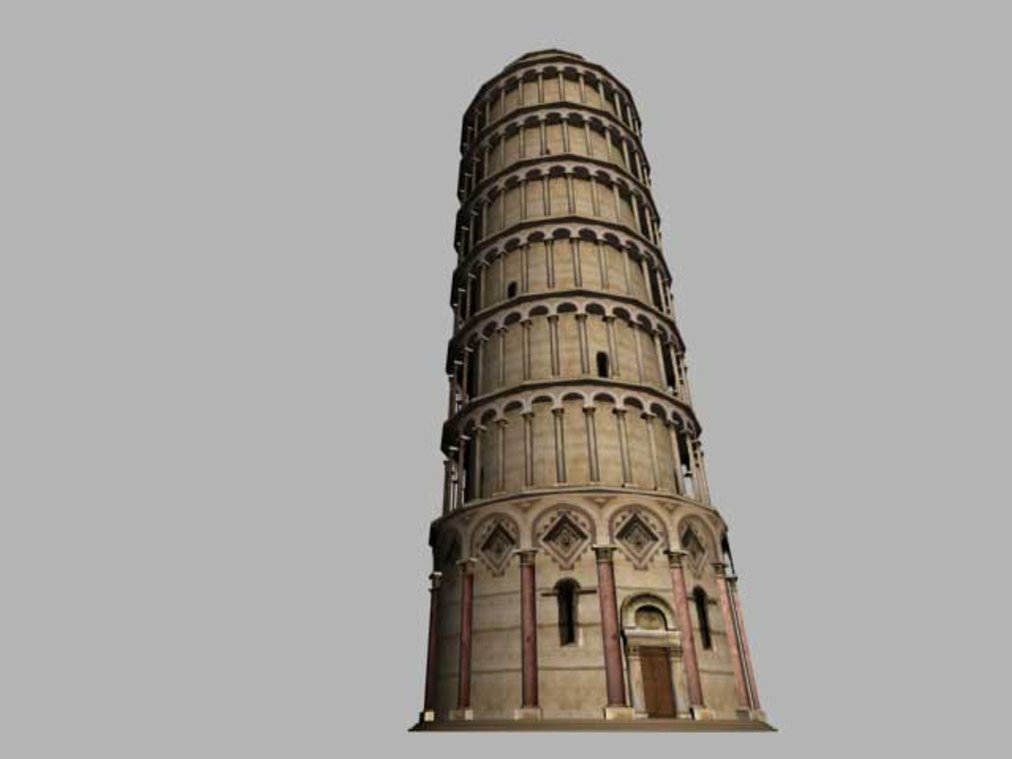 Leaning Tower Pisa 3d Model