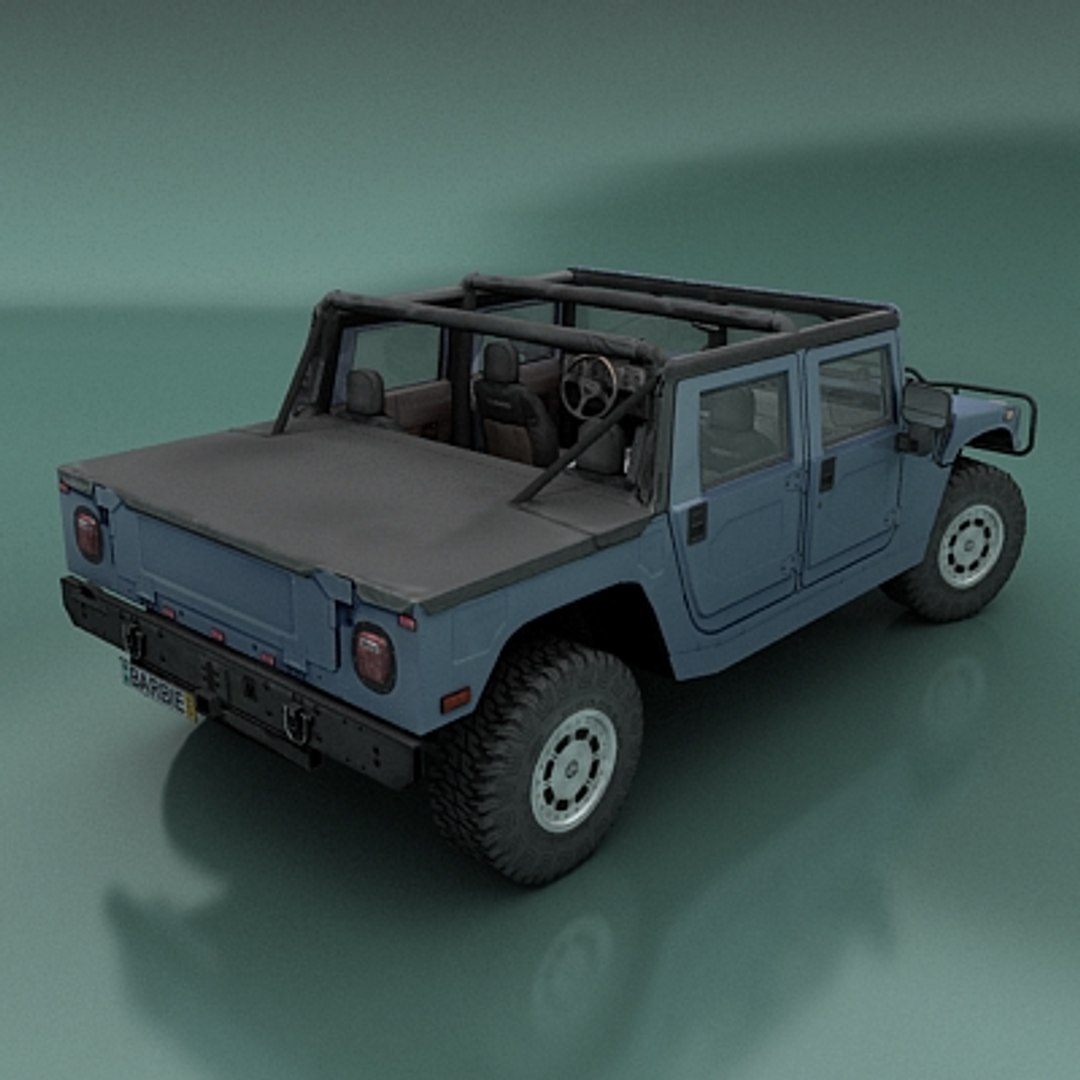 3d Model Hummer H1 Open