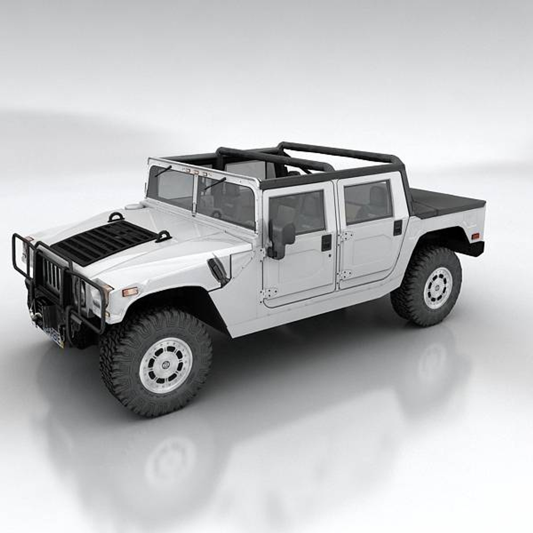 3d Model Hummer H1 Open