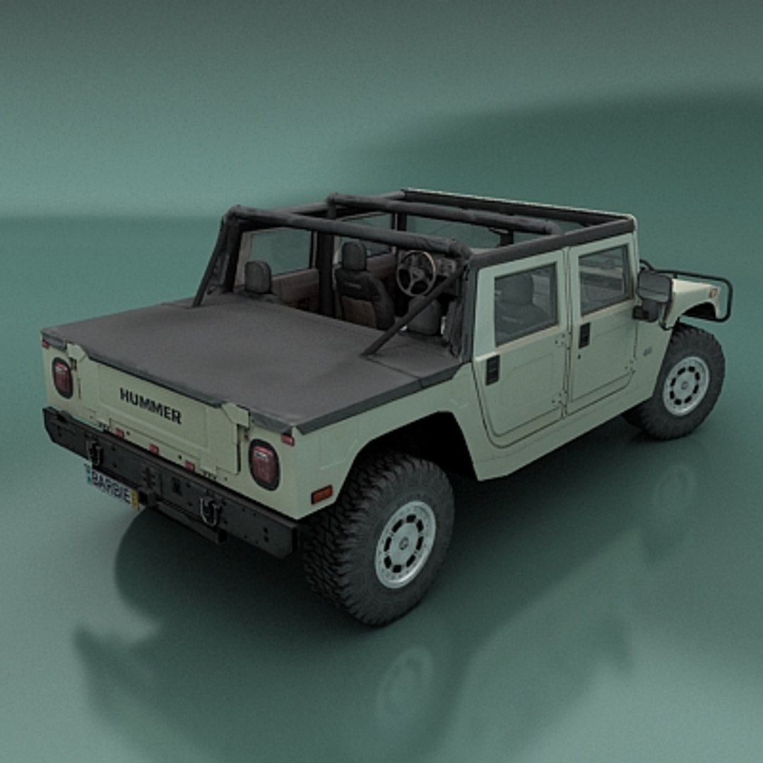 3d Model Hummer H1 Open