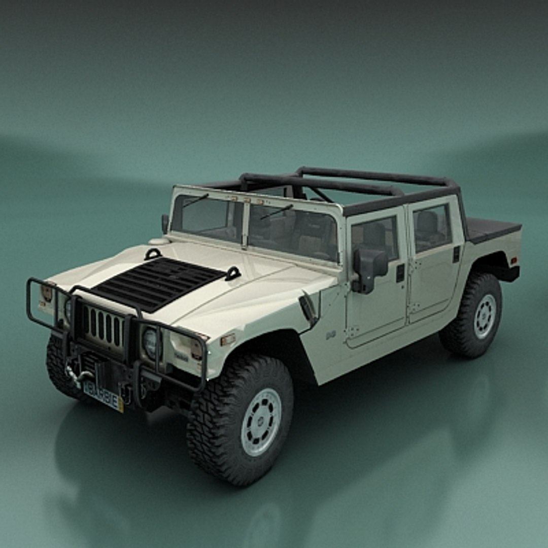 3d Model Hummer H1 Open