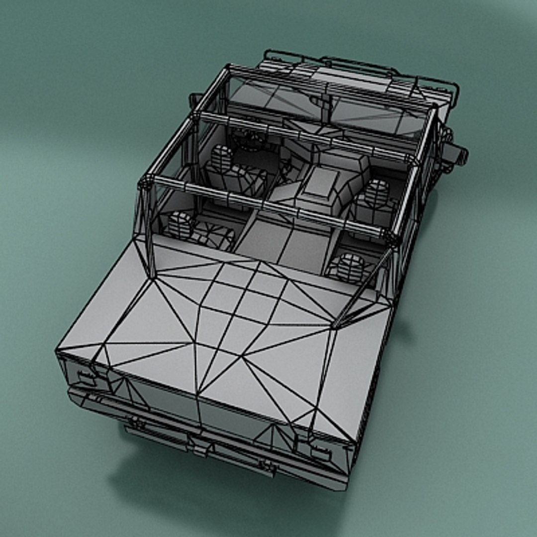 3d Model Hummer H1 Open