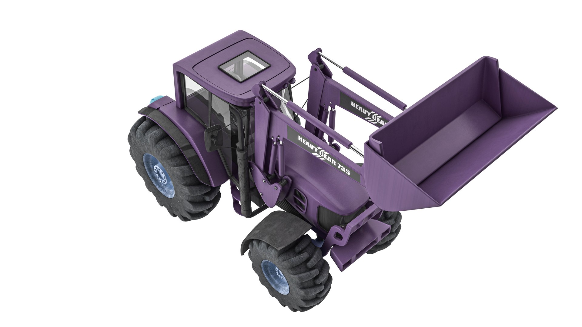 3D Model Tractor With Front Loader - TurboSquid 2224430