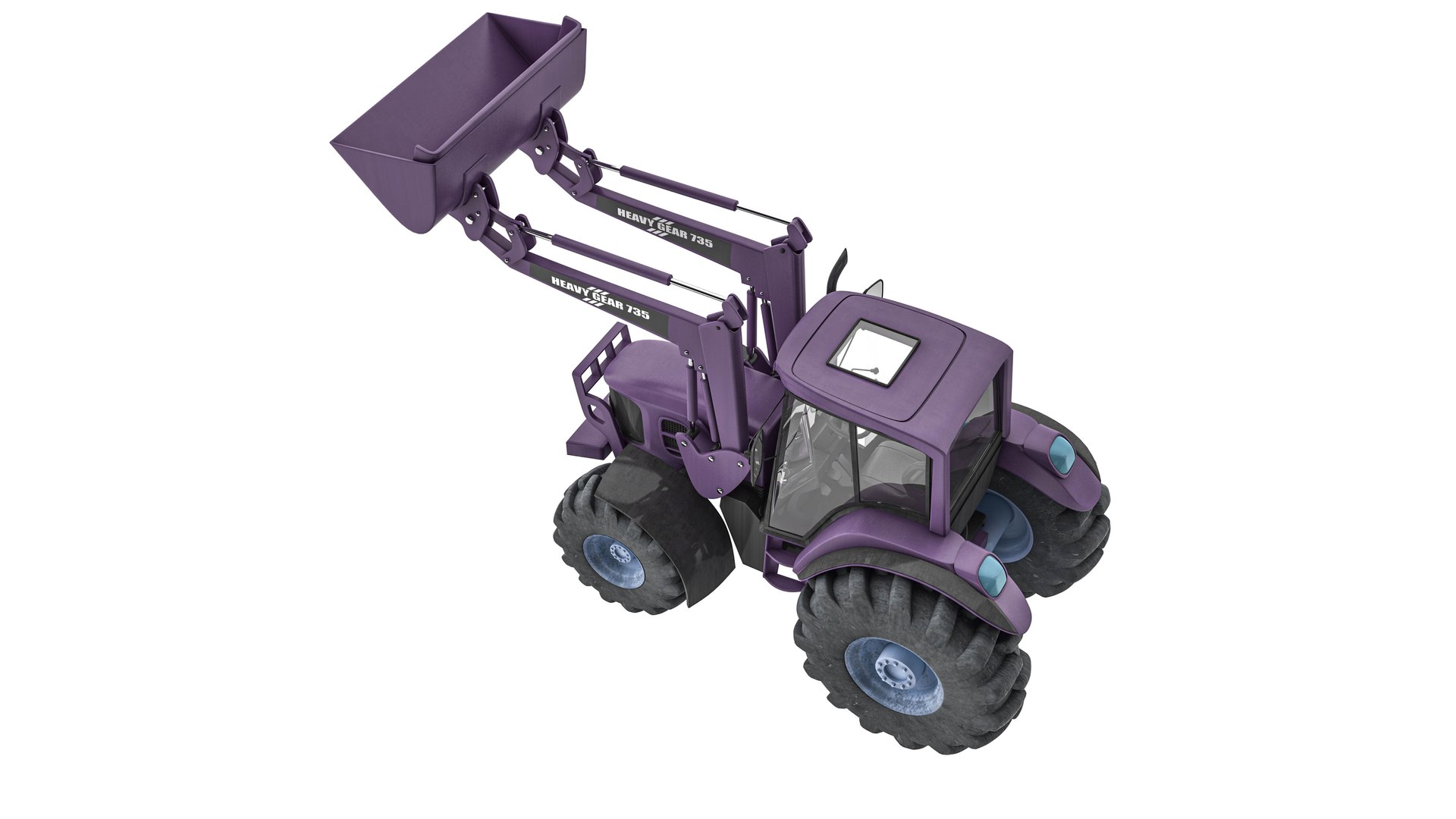3D Model Tractor With Front Loader - TurboSquid 2224430